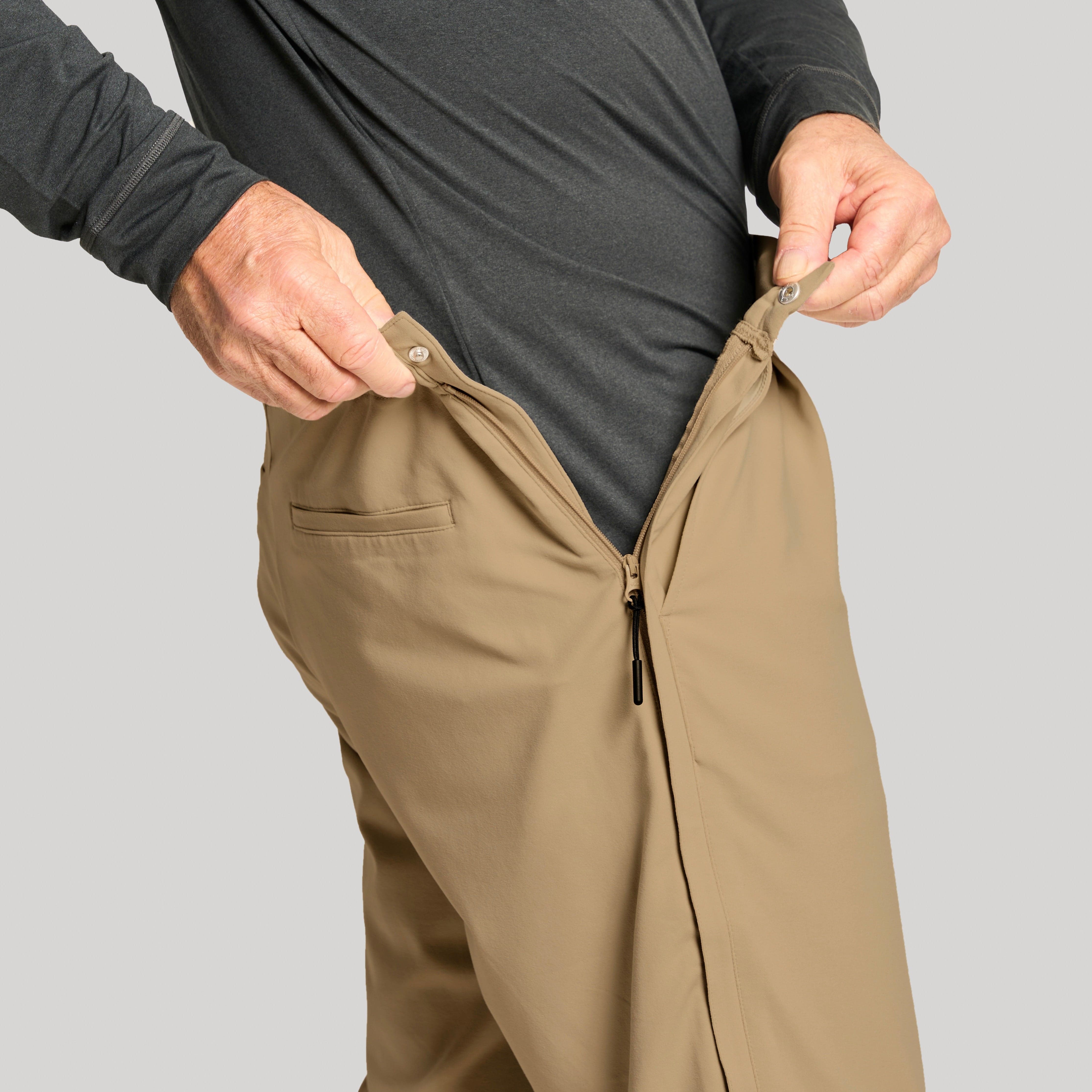 Men’s Side Snap Pants - Adaptive Pants for Senior and Disabled Men